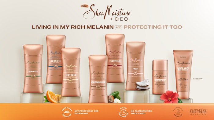 SheaMoisture Debuts Deodorant Range for Rich Melanin Skin Global Cosmetic Industry